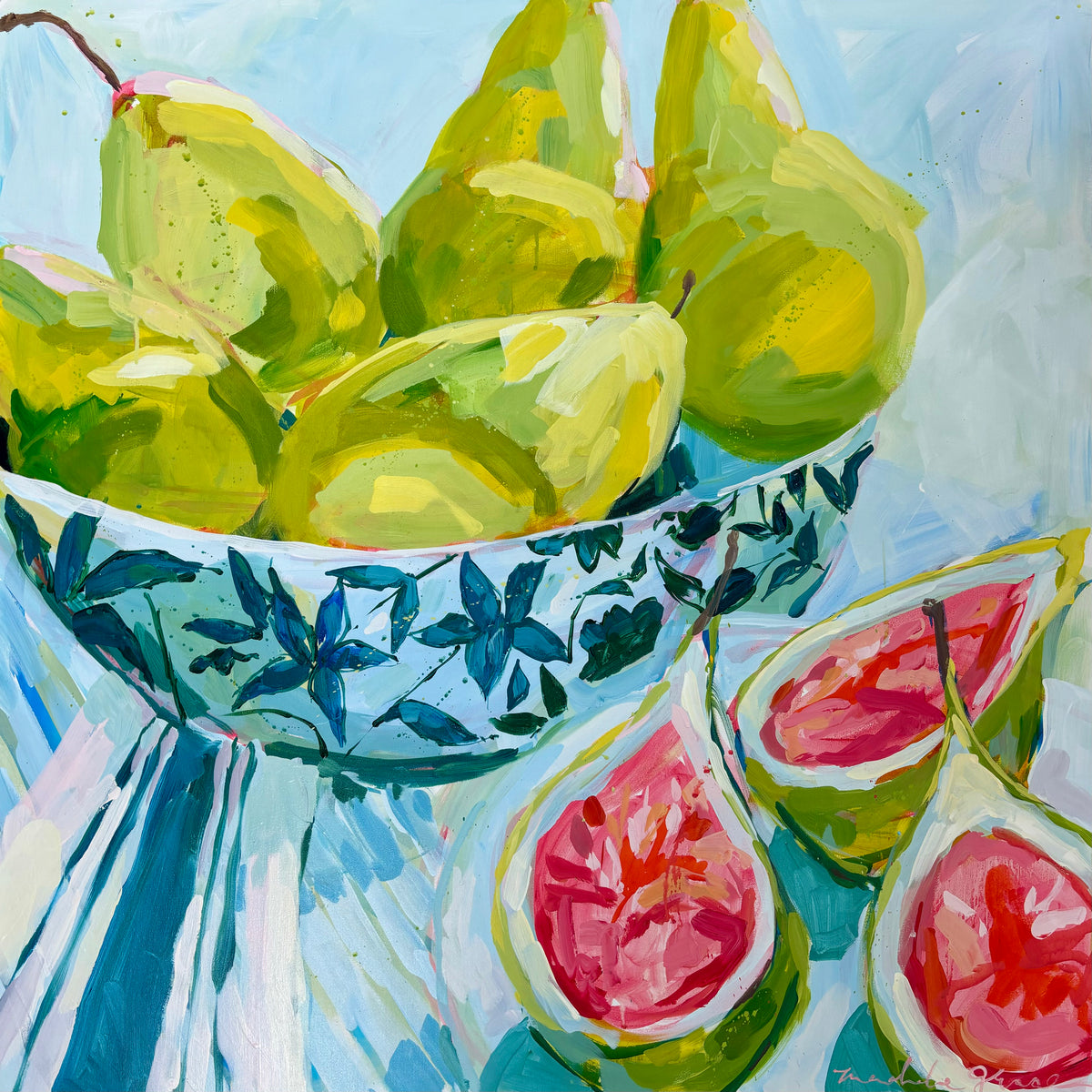 Pears and Figs 36x36 – Maddie Grace Art