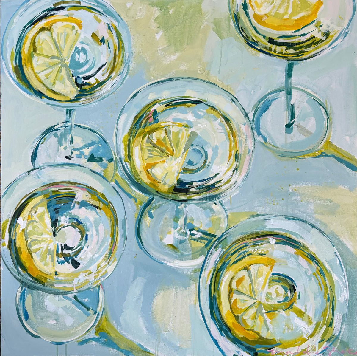 Don't Mind If I Do, 36 x 36" – Maddie Grace Art