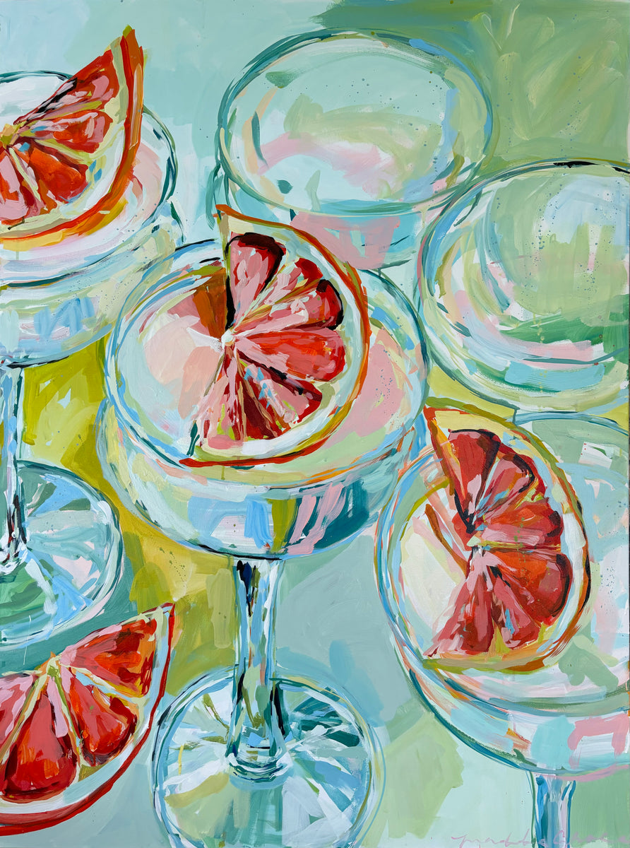 Raise a Glass, 48x36" – Maddie Grace Art
