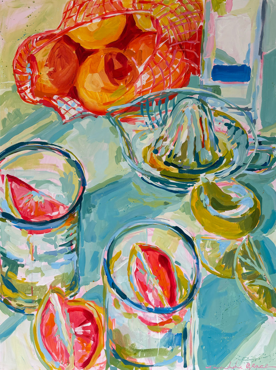 Citrus Cocktail, 48x36" – Maddie Grace Art